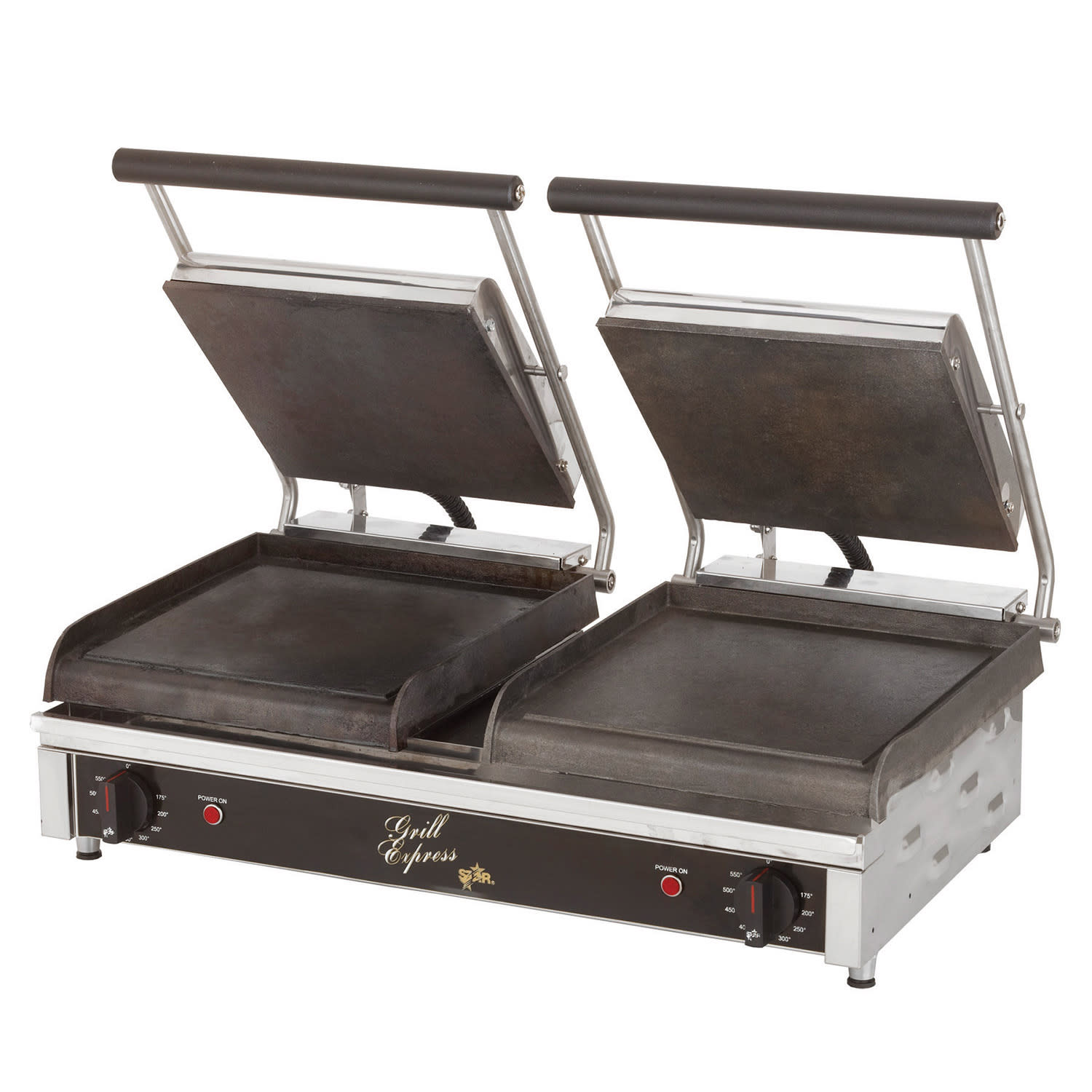 Star GX20IS Double Commercial Panini Press w/ Cast Iron Smooth Plates ...