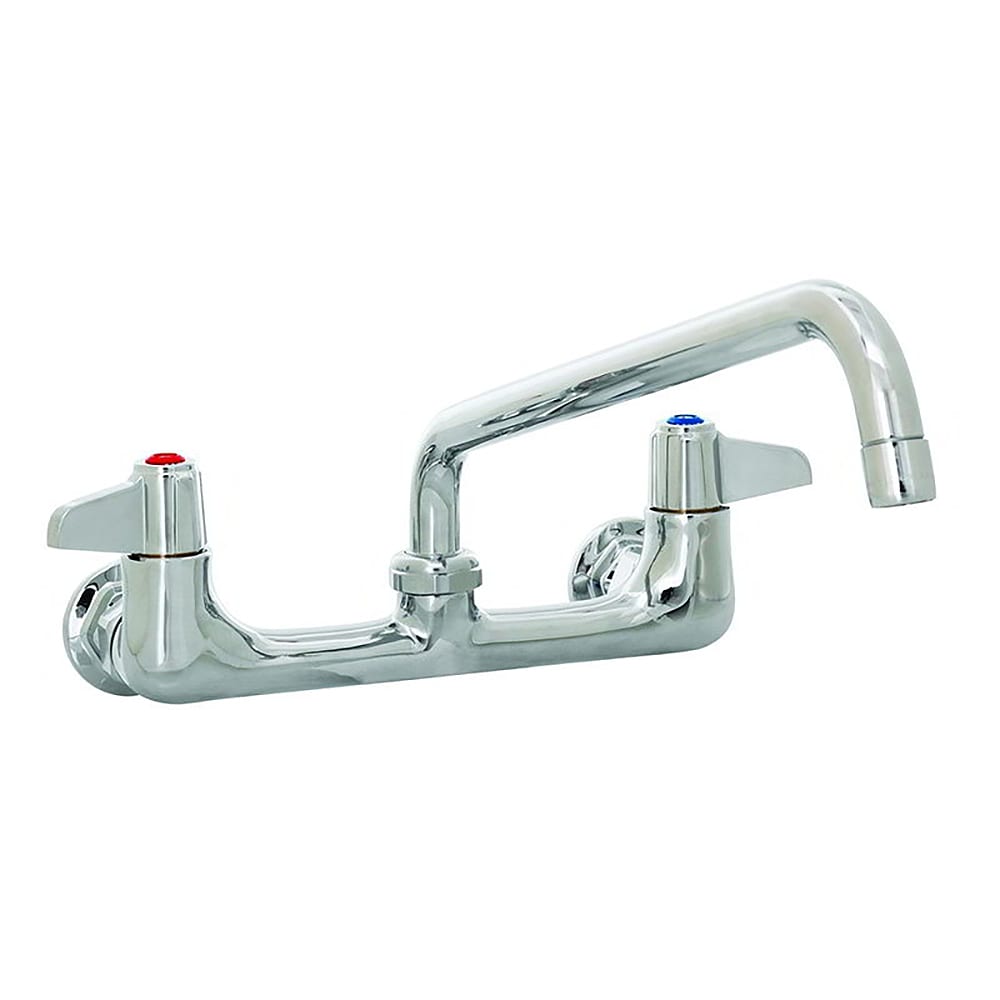 T&S 5F-8WLX06 Splash Mount Faucet - 6" Swing Spout, 8" Centers