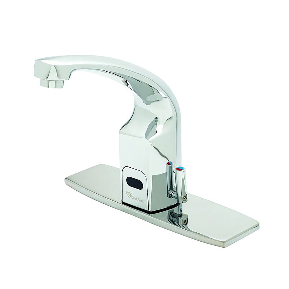 T&S EC-3132-8DP Deck Mount Electronic Faucet - 8" Centers, Cast Spout ...