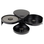 Tablecraft 666 Glass Rimmer w/ 3 ABS, Swing Out Trays