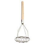 Winco PTM-18R Round Potato Masher, 4 x 18", Stainless