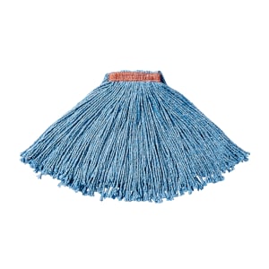 Winco MOP-32 Wet Mop Head w/ 32 oz Capacity & Blue Yarn, Looped End