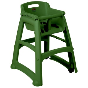 Rubbermaid FG781408BLA 29 3/4" Stackable High Chair w/ Waist Strap ...