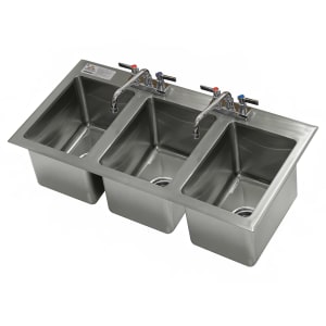 Advance Tabco DI-1-2012 (1) Compartment Drop-in Sink - 20" x 16", Drain ...