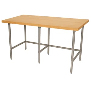 Advance Tabco TH2G-244 1 3/4" Maple Top Work Table w/ Open Base, 48"L x ...