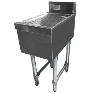 Krowne KR19-GS18 Under Bar Freestanding Drainboard - 6 1/2" Back Splash ...