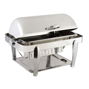 Winco 601 Full Size Chafer w/ Roll-top Lid & Chafing Fuel Heat