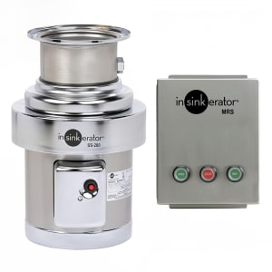 InSinkErator SS-100 Disposer, Basic Unit Only, 1 HP, Stainless, 115v