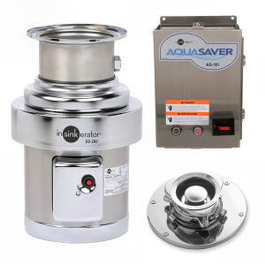 InSinkErator SS-100-5-MRS Complete Disposer Pkg, Sink Mount, 1 HP, 208v/1ph