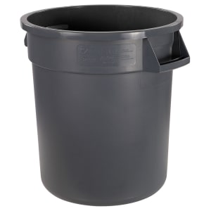 Rubbermaid FG261000GRAY 10 gallon Brute Trash Can - Plastic, Round ...