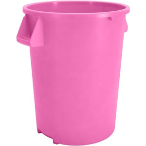 Rubbermaid FG263200GRAY 32 gallon Brute Trash Can - Plastic, Round ...