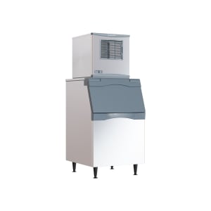 Ice-O-Matic GEM0650A/B55PS/KBT19 740 lb Nugget Ice Maker w/ Bin - 510 ...