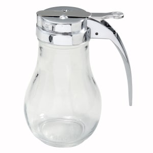 Winco PSUD-48 48 oz Dripcut Syrup Dispenser, Plastic