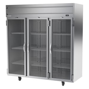 True T-72FG-HC~FGD01 78" Three Section Reach In Freezer, (3) Glass Door ...