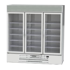 True GDM-72F-HC~TSL01 78" Three Section Display Freezer w/ Swing Doors ...