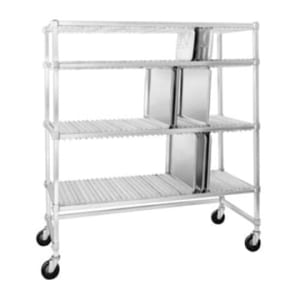Cambro CPMU213675DDPKG 5 Level Mobile Drying Rack for Domes, Speckled Gray