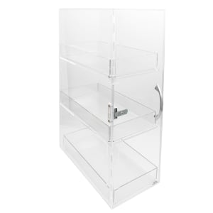 Winco ADC-3 Counter Top Display Case w/ (3) 12 x 18" Trays, 21 x 18 x ...