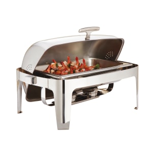Winco 601 Full Size Chafer w/ Roll-top Lid & Chafing Fuel Heat