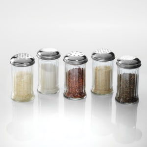 Tablecraft 261 8 oz Cheese Shaker w/ Modern Glass, Chrome Plated ...