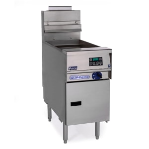 Pitco SSH55-2FD Gas Fryer - (2) 50 lb Vats, Floor Model, NG