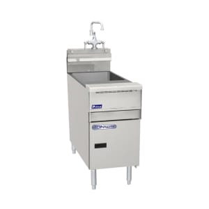 Pitco SSH75-4FD Gas Fryer - (4) 75 lb Vats, Floor Model, LP