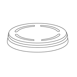 Dart 16SL Lid w/ Straw Slot for Foam Cups & Containers - Polystyrene ...