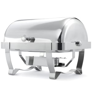 Winco 601 Full Size Chafer w/ Roll-top Lid & Chafing Fuel Heat