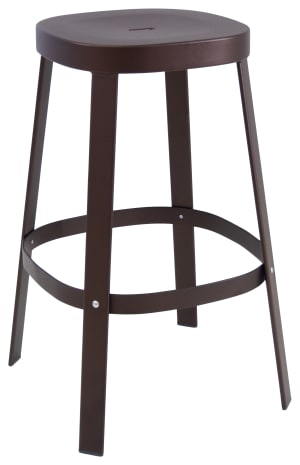 emu 128 Ronda Stacking Bar Stool - Indoor/Outdoor, Steel Frame, Bronze