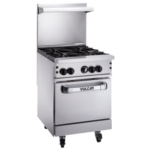 Vulcan 48C-4B24G 48" 4 Burner Gas Range w/ Griddle & Convection Oven ...