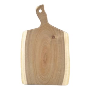 Tablecraft 10508 Bread Board w/ Handle - 13 5/8" x 7 3/4", Acacia Wood