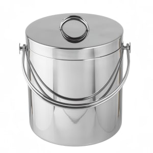 Service Ideas IB3BL 3 liter Ice Bucket w/ Double-Wall Insulation, Black