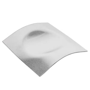 Tablecraft HB2 Double Spoon Rest - 7 1/2" x 7", Brushed Stainless Steel