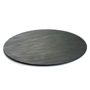 Tablecraft MG13 13" Round Tray - Melamine, Black