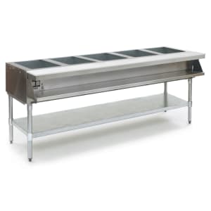 Duke 305 73" Hot Food Table w/ (5) Wells & Undershelf, Liquid Propane