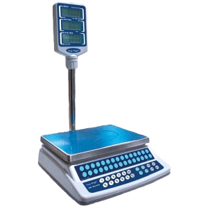 Globe GLS30 30 lb Price Computing Scale w/ LCD Display - Rechargeable ...