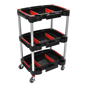 Rubbermaid FG773488BLA Maintenance Cart w/ 250 lb Capacity, Black