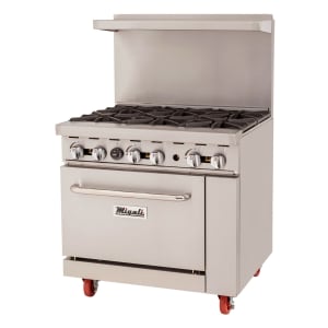 Garland X36-6R 36" 6 Burner Sunfire Gas Range w/ Standard Oven, Natural Gas