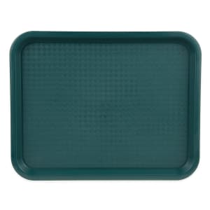 Winco FFT-1014K Plastic Fast Food Tray - 14"L x 10"W, Black