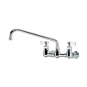 T&S B-0232 Splash Mount Faucet - 6" Swing Spout, 8" Centers