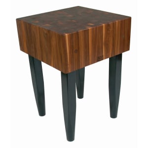 John Boos PCA3 10" Maple Top Butcher Block Work Table - 24"L x 24"D