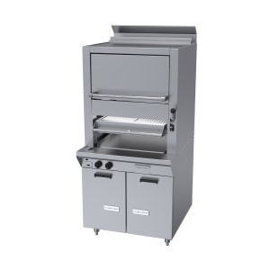 Vulcan VST4B 45" Chophouse Broiler w/ Over-Fired Deck, Griddle Plate ...