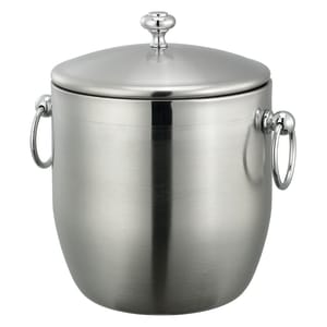 Service Ideas IB3BL 3 liter Ice Bucket w/ Double-Wall Insulation, Black