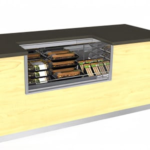 Structural Concepts CO43R-UC-E3 47 1/4" Undercounter Open Air Cooler w/ (1) Level, 110/120v/1ph