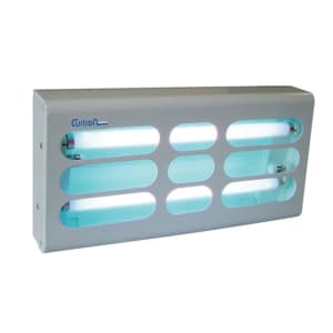 Curtron BL300 Powder-Coated Silent Fly Trap w/ 80 Watt UV Light, Covers ...