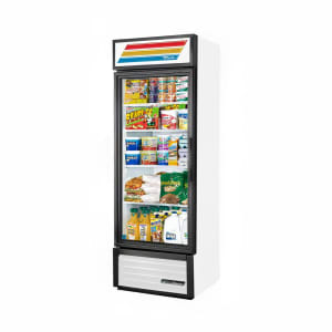 True GDM-47FC-HC-LD 2 Section Floral Cooler w/ Sliding Door - Black, 115v