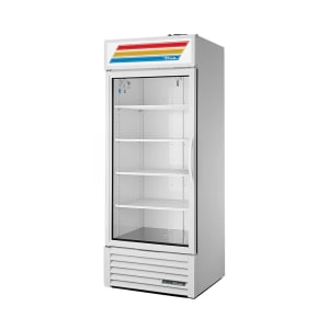 True GDM-47FC-HC-LD 2 Section Floral Cooler w/ Sliding Door - Black, 115v