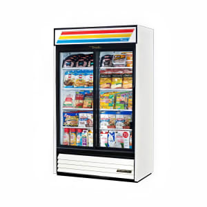 True GDM-41-HC-LD 47" Two Section Glass Door Merchandiser, (2) Sliding ...