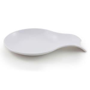 Tablecraft HB2 Double Spoon Rest - 7 1/2" x 7", Brushed Stainless Steel