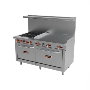 Garland X60-6R24RR 60" 6 Burner Sunfire Gas Range w/ Griddle/Broiler ...