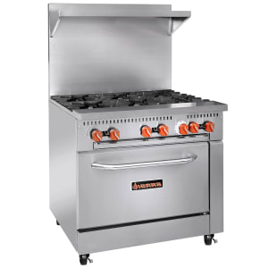 Garland X36-6R 36" 6 Burner Sunfire Gas Range w/ Standard Oven, Natural Gas